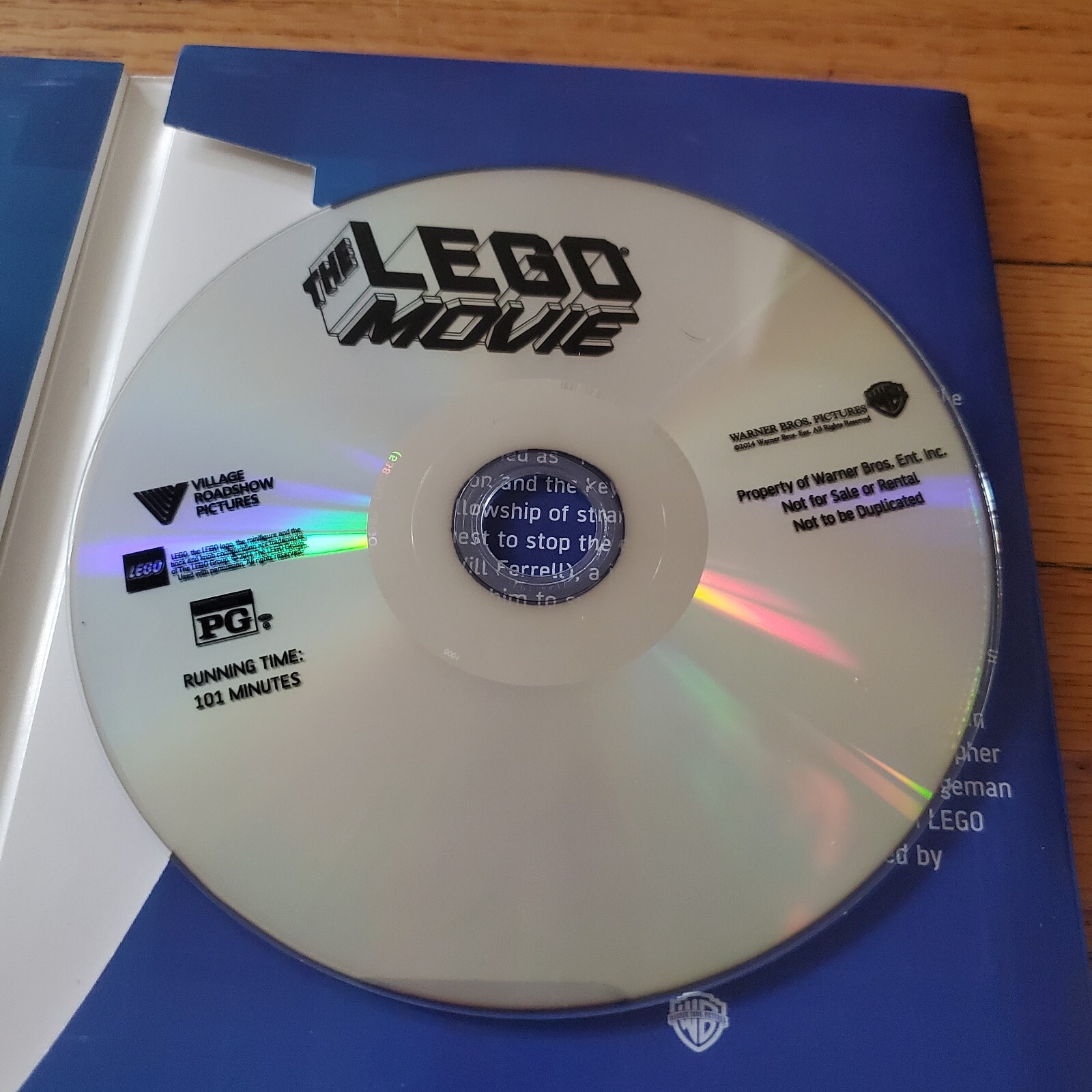 The Lego Movie DVD For Your Consideration FYC Screener Chris Pratt Will ...