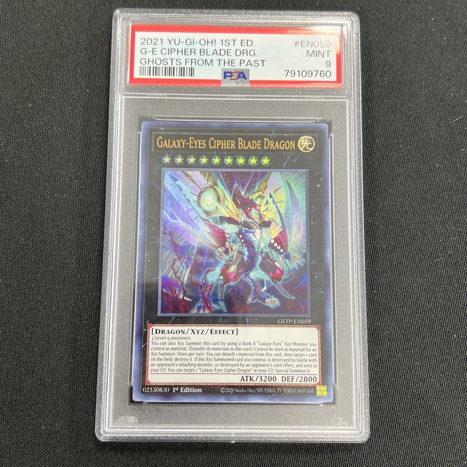 2021 Yu-Gi-Oh! 1st Edition Galaxy-Eyes Cipher BLADE Dragon PSA 9 MINT ...