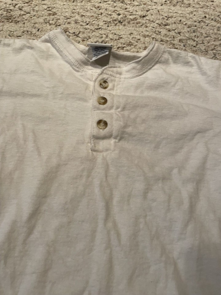 Boy cotton white 3 button shirt school top size 6/7 by Honors | eBay