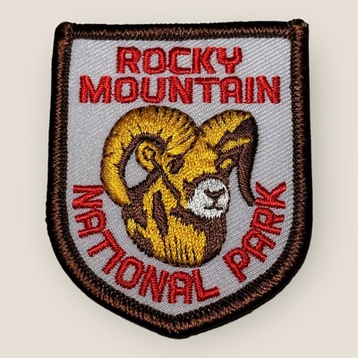 Rocky Mountain National Park Patch Embroidered Ram Design Travel Collectible | eBay