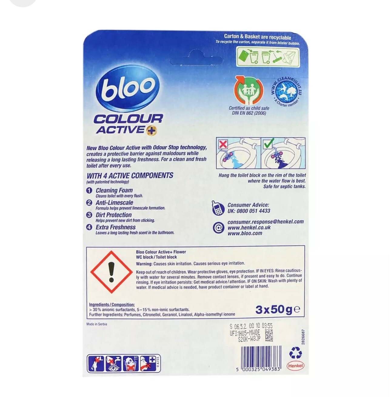 Bloo Colour Active Flower Rim Block 150 G Flowers Triple for sale ...