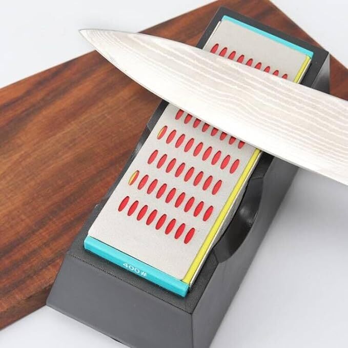 4 Sides Diamond Sharpening Hone Whetstone Stone Block Knife Tool Knife ...