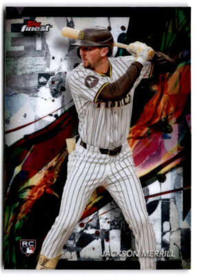 2024 Topps Finest #96 JACKSON MERRILL RC Rookie San Diego Padres ...