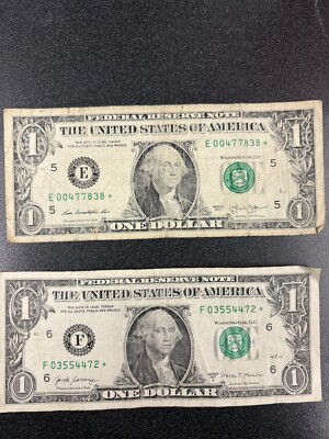 STAR NOTE 1 DOLLAR BILL 2013 & 2017 | eBay