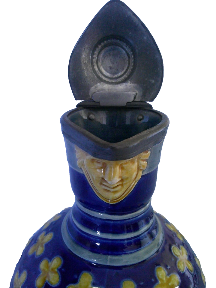 Antique Minton Majolica Art Pottery Gothic Revival Mask Jug - Circa ...