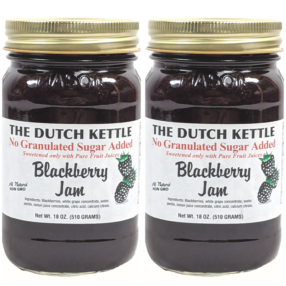 Dutch Kettle Amish Homemade Style Jam & Jellies 1 Set of 2 in Reusable ...