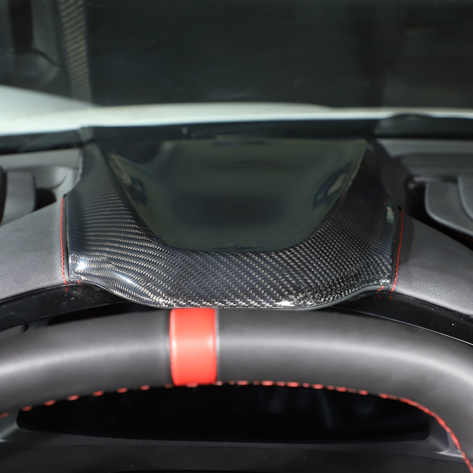 Real Carbon Fiber Dashboard Instrument Upper Panel Cover for Corvette ...