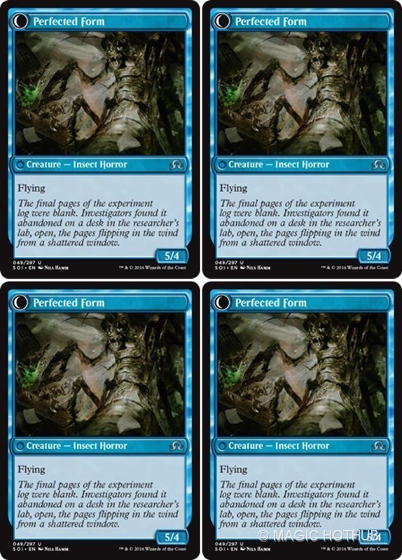 4x ABERRANT RESEARCHER Shadows over Innistrad MTG Blue Creature—Human ...