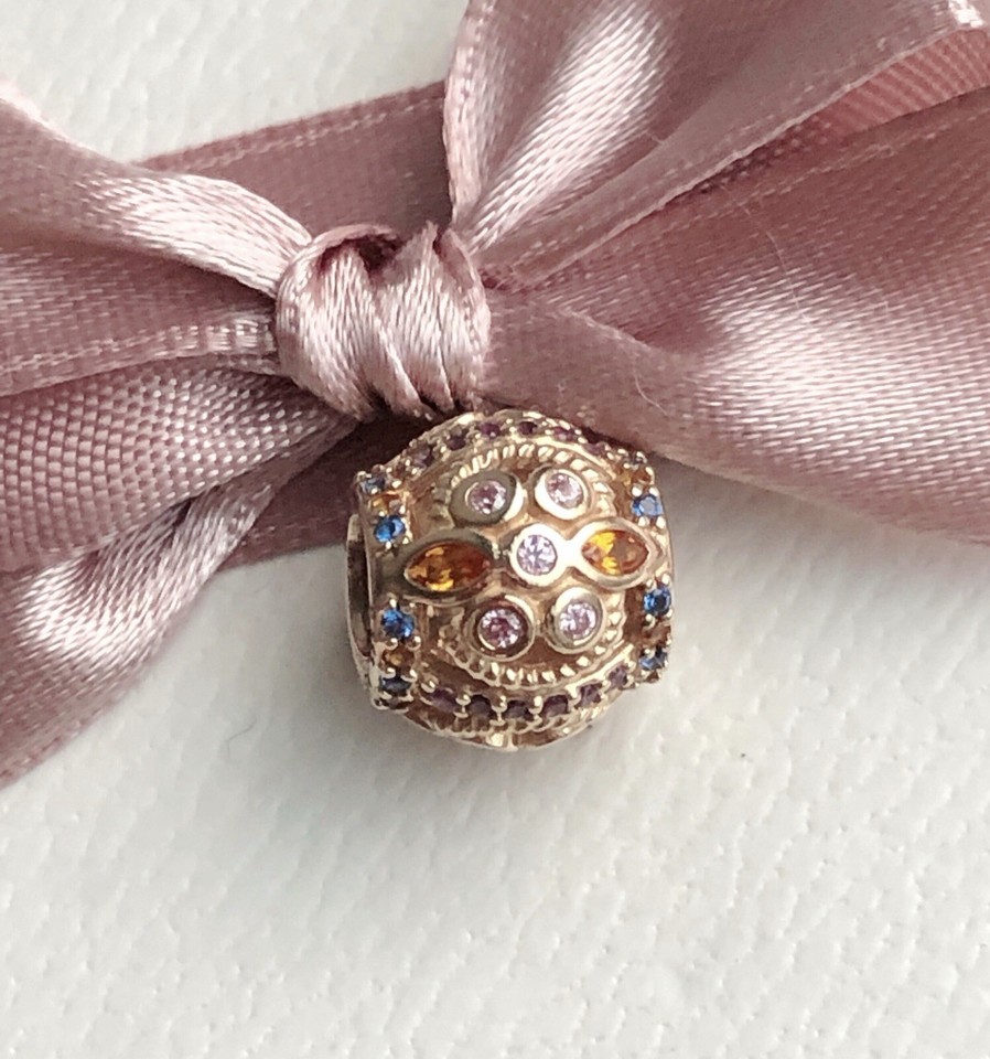 Genuine Authentic Pandora 14ct Yellow Gold Charm Colour Fresco ...