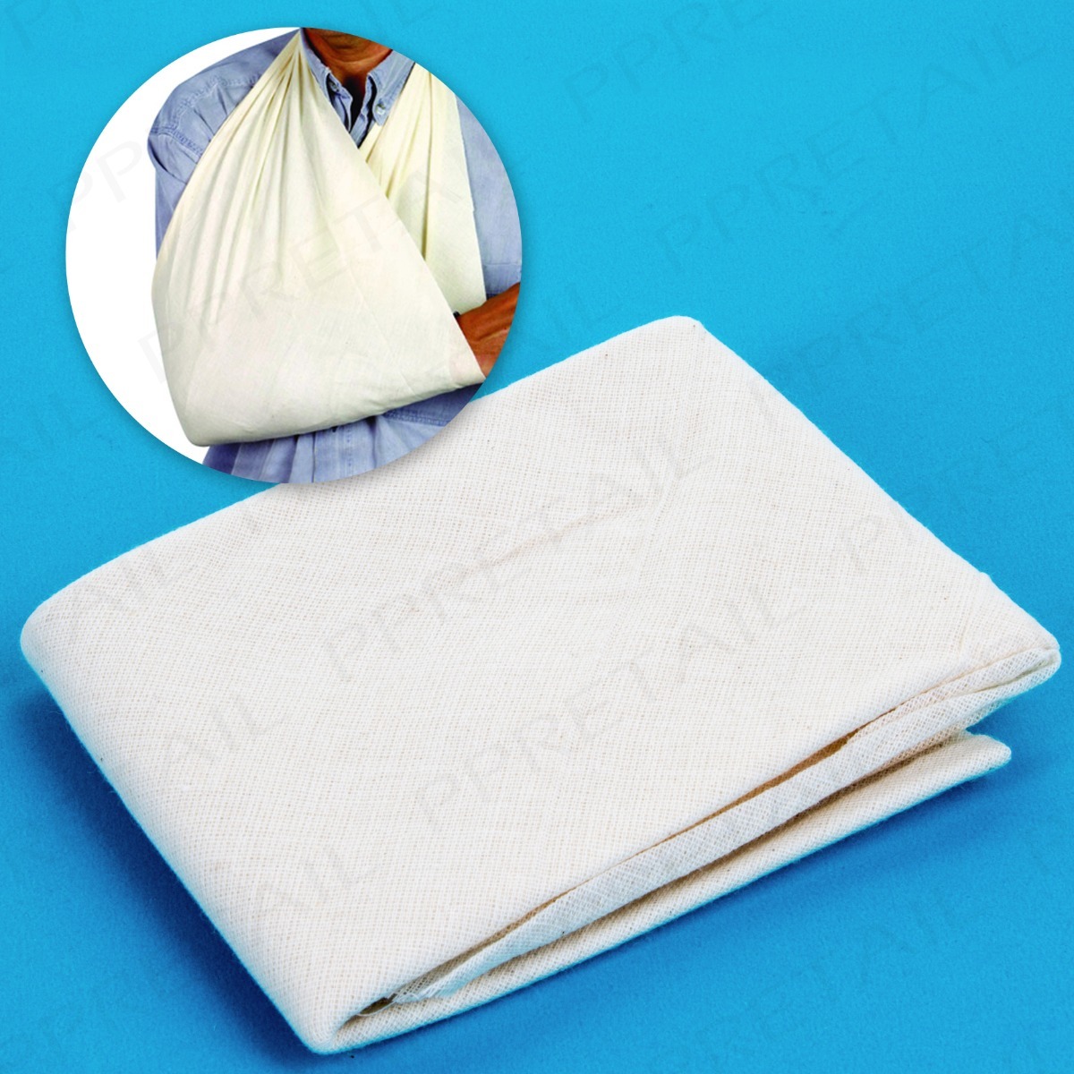 3 x STRONG COTTON CALICO TRIANGULAR BANDAGE Arm Sling Shoulder Injury ...