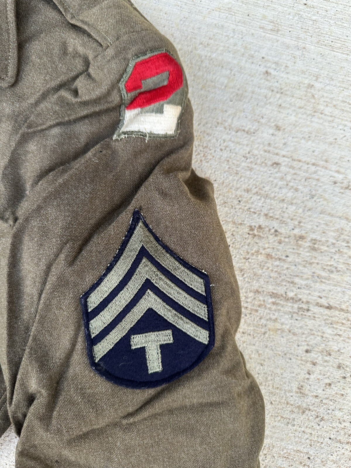 WW2 US Army 2th Division Field Jacket Wool Vintage w/ Insignia 36R | eBay