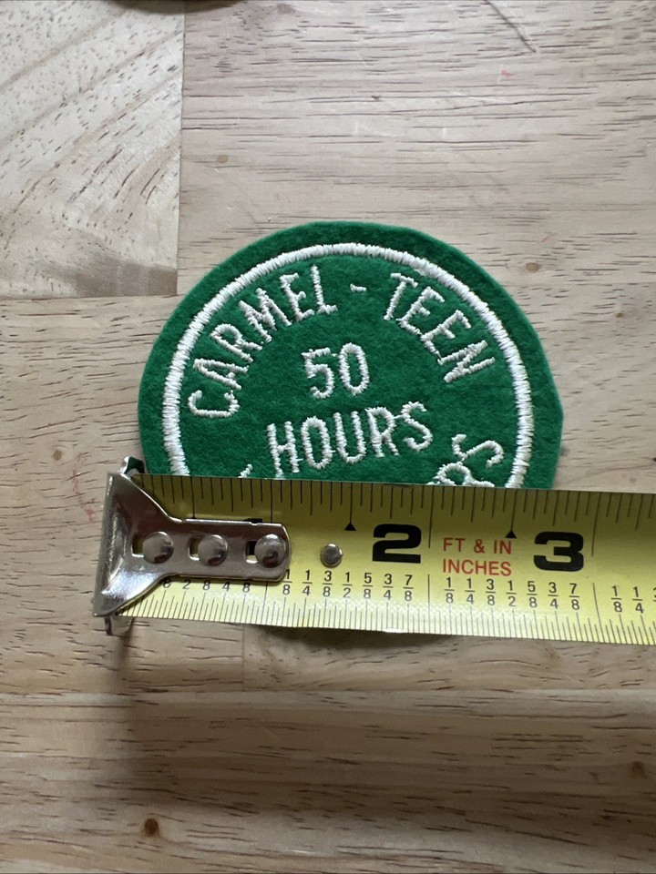 Vintage Ohio Mount Carmel- Teen 50 Hours volunteers patch | eBay