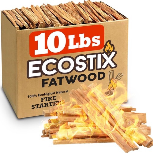 Eco-Stix Fatwood Fire Starter Kindling Firewood Sticks – Bulk Packaged ...