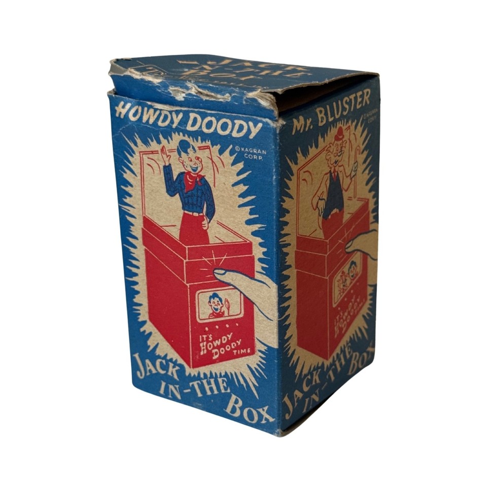 Vintage 1950s Howdy Doody Jack in the Box Toy with Original Box Kagran ...