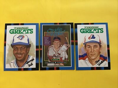 1988 Leaf Specialty Baseball Cards George Bell,Tim Wallach, Stan Musial ...