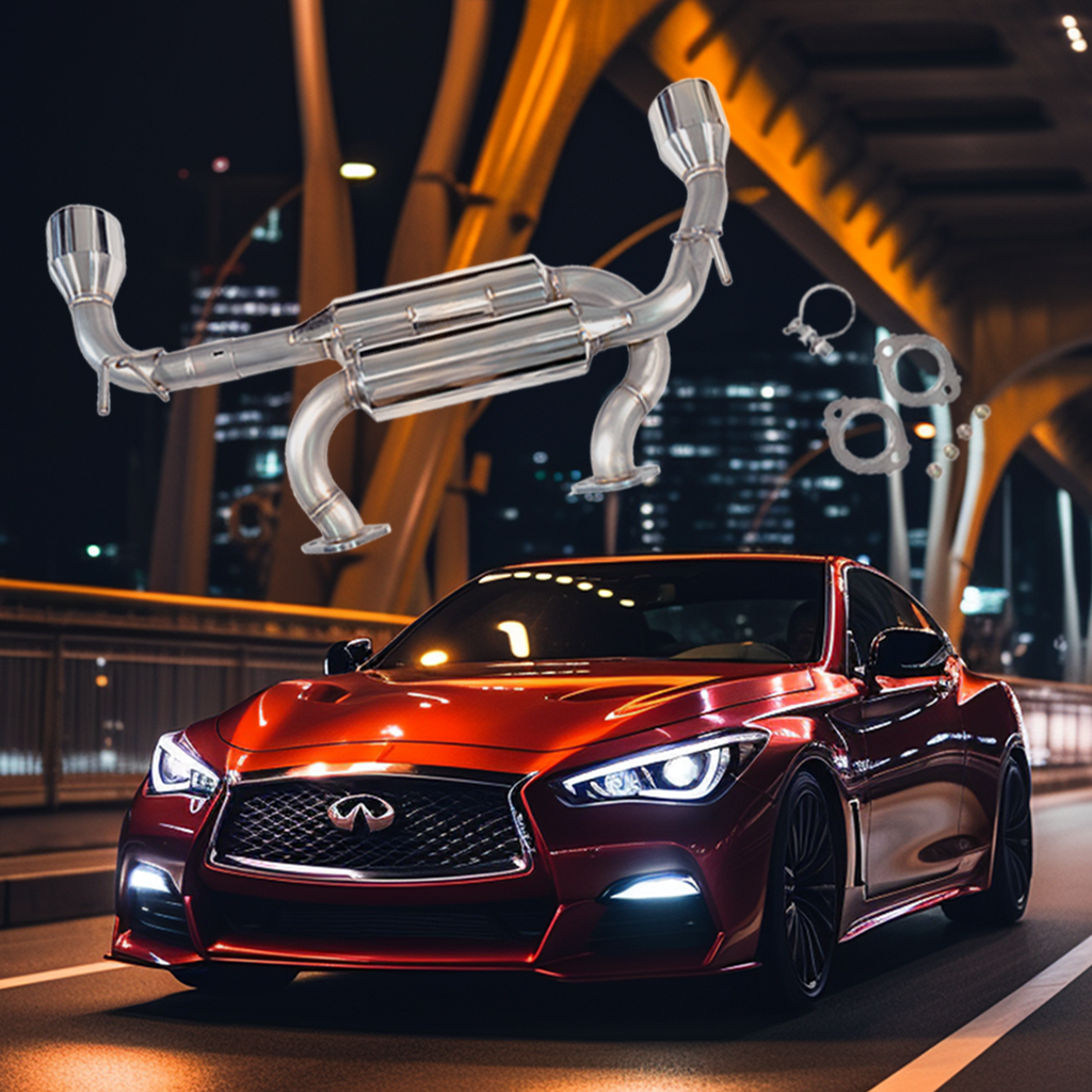 Stainless Steel Axleback Muffler for 2017+ INFINITI Q60 Q60S 3.0T | eBay