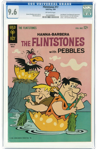 The Flintstones #17 (Gold Key, 1964) CGC NM+ 9.6 OW-White pages Hanna ...