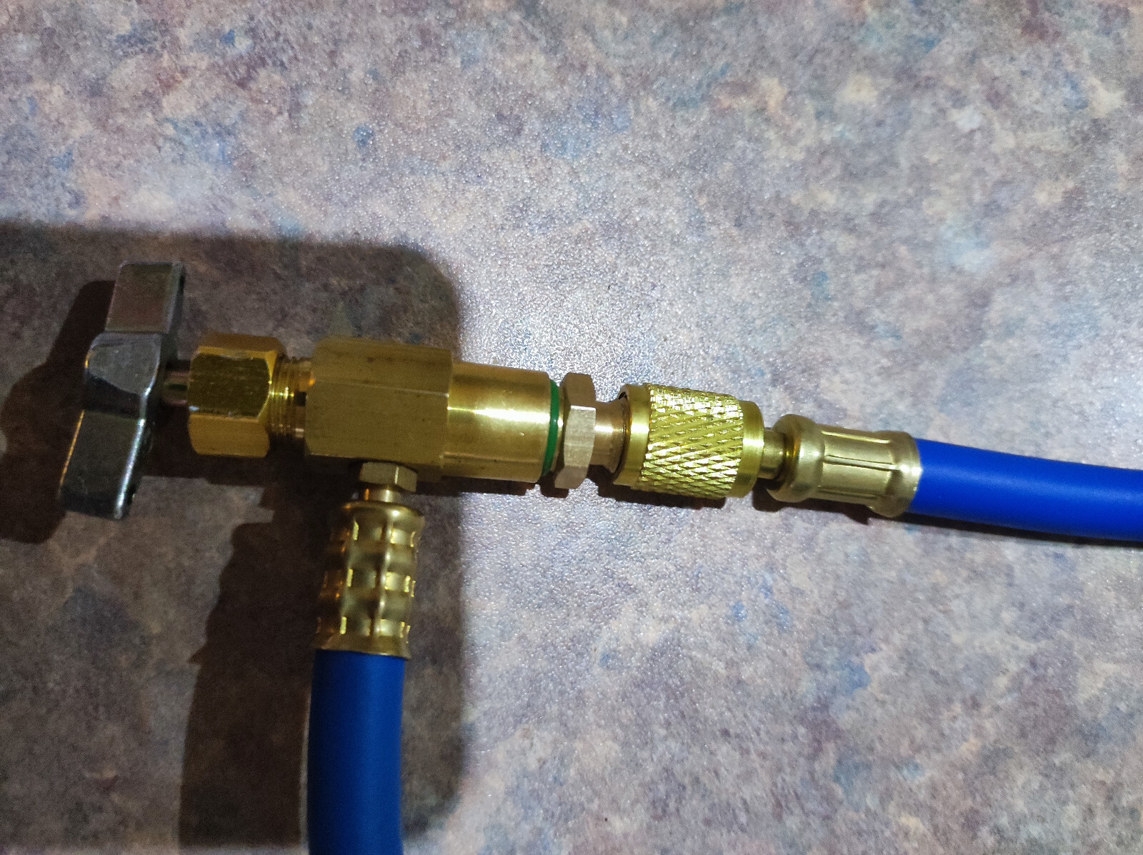 HyChill to R134A Short hose/Gauge Conversion Includes HCh Tap , Hose ...