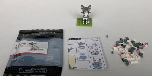 Nanoblock American Shorthair Gray/White Cat Complete With Instructions / Extras | eBay