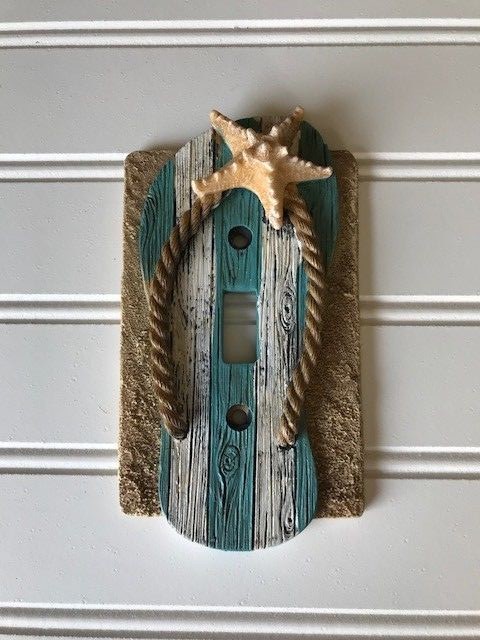 Nautical Switch Plate Covers Starfish Switch Plate Beach Home Decor