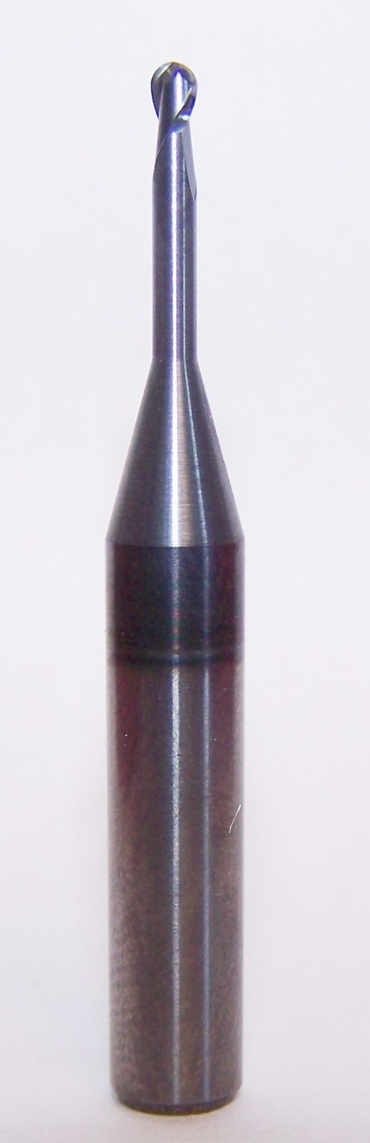 2.00mm (.0787") CARBIDE 2 FLUTE END MILLS, BALL END, Xtra long reach ...