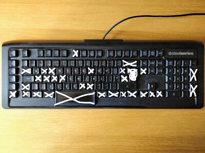 SteelSeries Apex M800 Keyboard | Black | Rare Keycaps | FOR PARTS | eBay