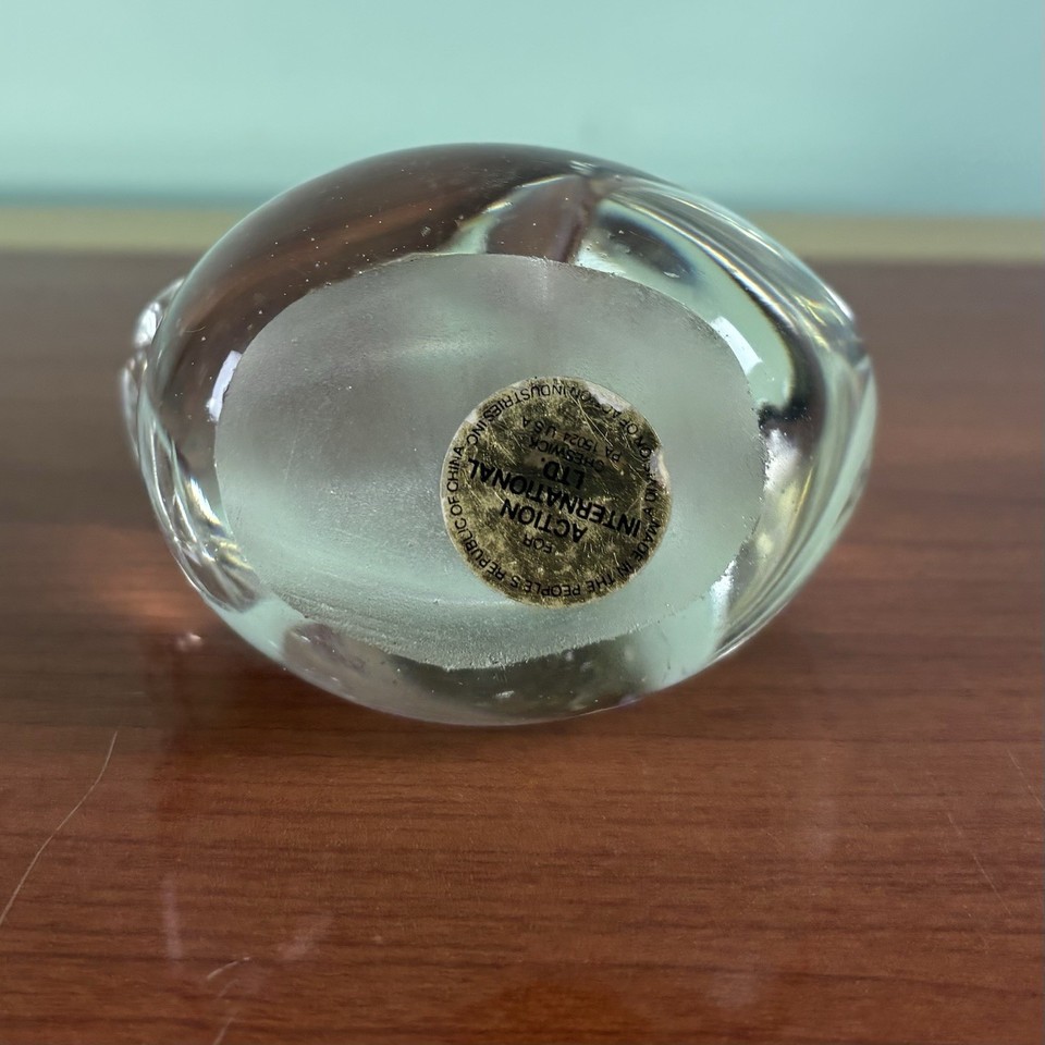 Vintage Light Glass Swan Goose Figurine Paperweight Geese Set Of Two ...