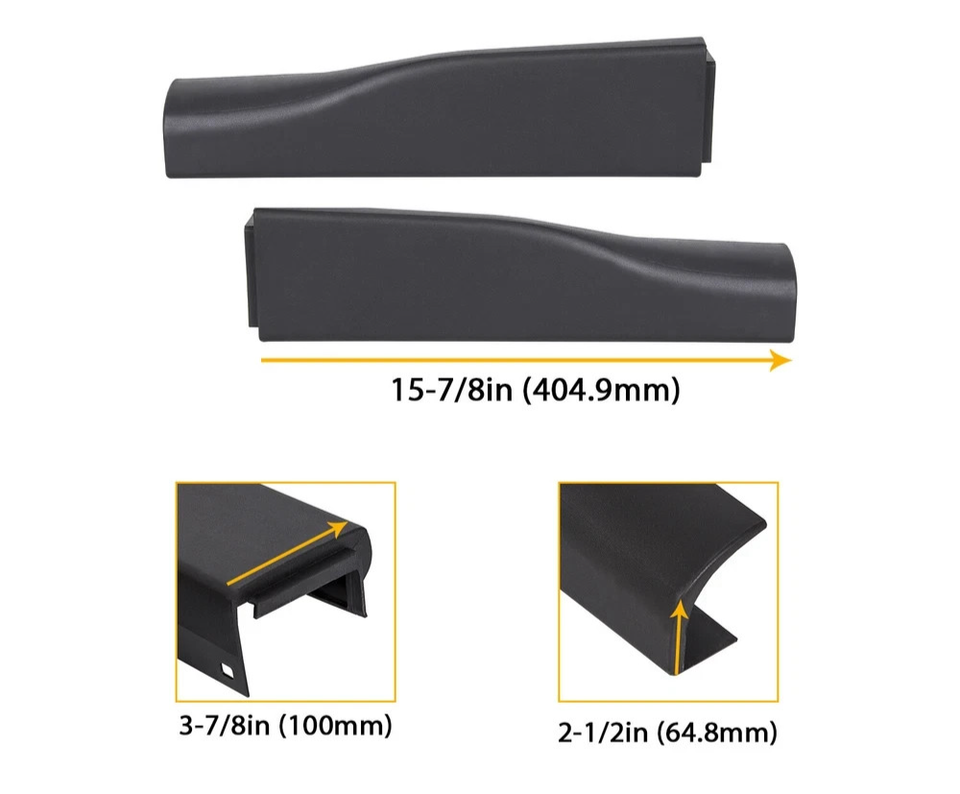 LH & RH Tailgate End Cap Molding Trim Flex Step Fit Ford F250 F350 08 ...