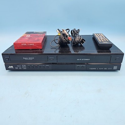 JVC DR-MV150B DVD Recorder VCR Combo Player HDMI Hi-Fi Stereo VHS ...