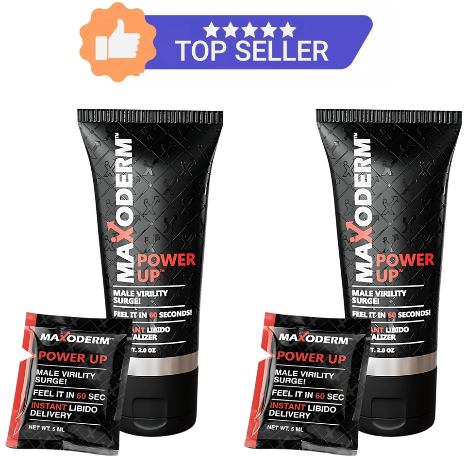 Maxoderm Power Up Cream 2oz Men’s Enhancement Lotion Topical Arousal ...