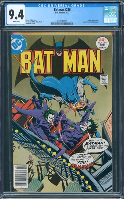 BATMAN #286 CGC GRADED 9.4 NM WP CLASSIC JOKER COVER JIM APARO DC ...