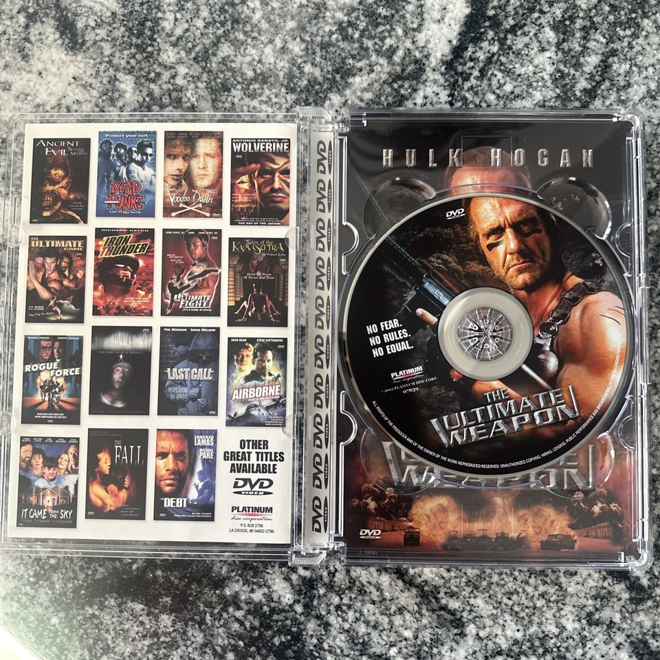 Ultimate Weapon DVD Hulk Hogan Slim Jewel Case No Fear No Rule No Equal | eBay