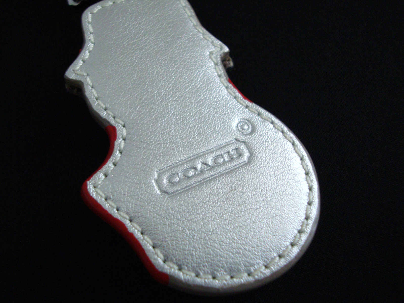 Coach Snowman Key Fob Leather Keychain Key Ring Charm NEW | eBay