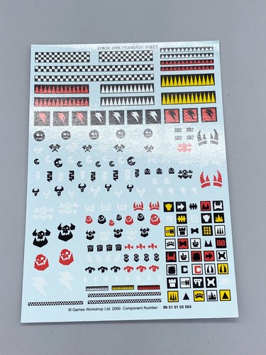GW 40K - Space Ork transfer decal sheet (1C) | eBay UK
