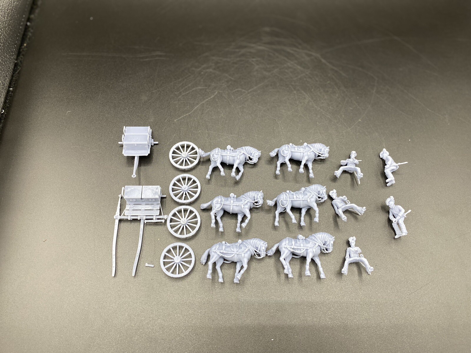 28mm, 3D Printed, Napoleonic, British RHA Limber, W/ Ammo Cart, Black ...