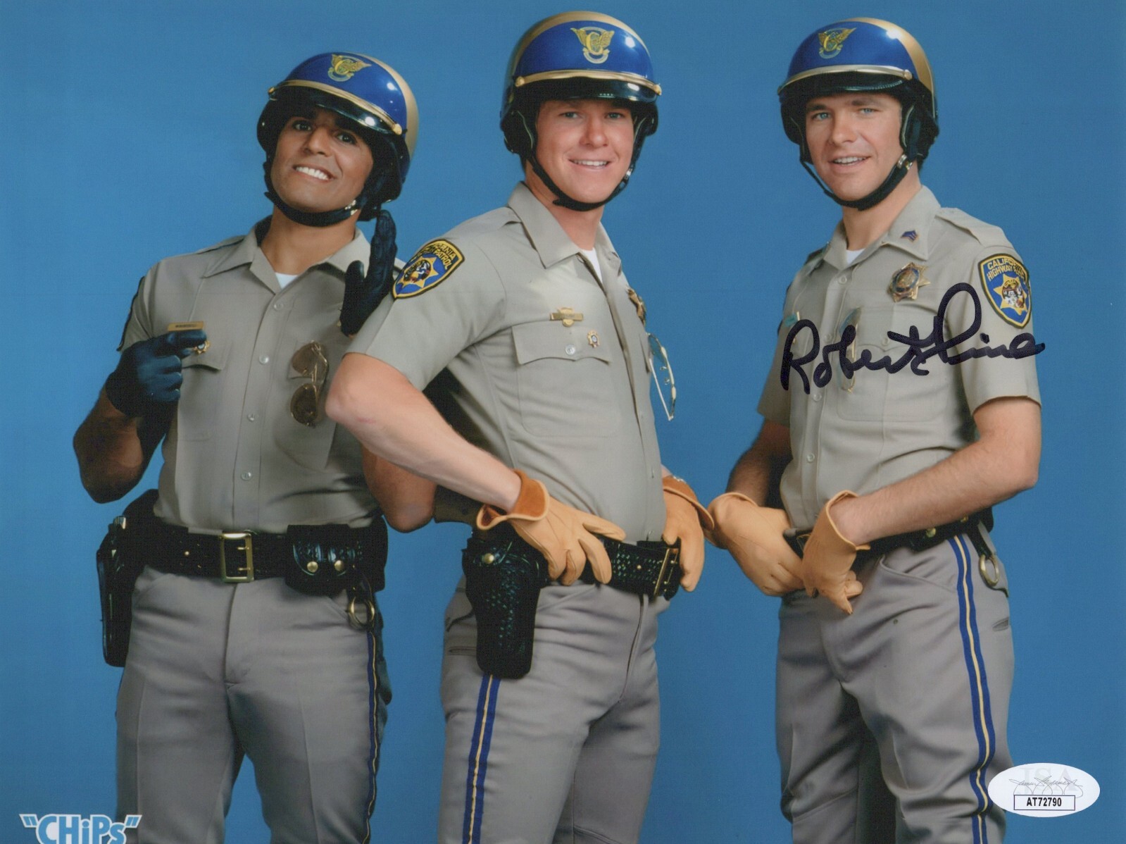 ROBERT PINE Signed CHIPS 8x10 SGT JOSEPH GETRAER Autograph Photo JSA ...