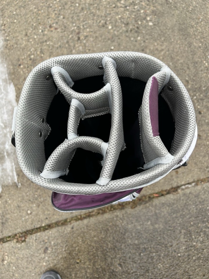 Wilson Breast Cancer Hope LX 6 Way Golf Bag Purple And White | eBay