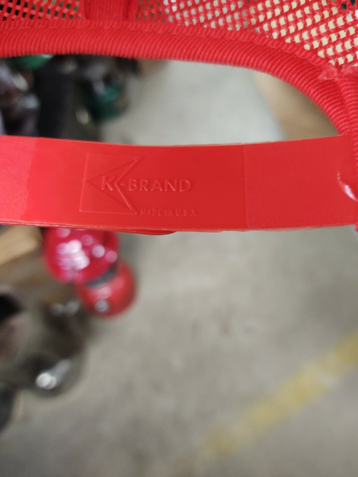 Vintage All Mesh Planters Orange Trucker Baseball Hat Cap Snap Back K ...