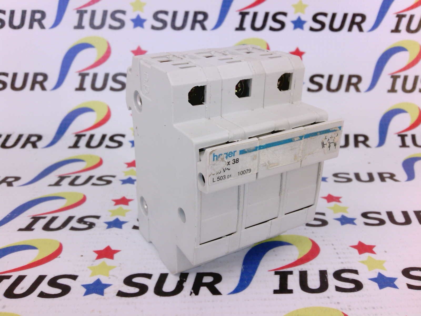 USSP Hager L503 Fuse Carrier Holder 3-Pole 10.3x38mm Fuse 500V 10.3 x ...