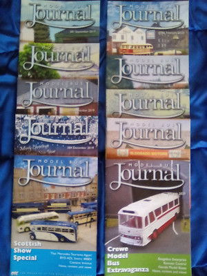 Model Bus Journal MBF magazine job lot 10 issues 2019/2020 clean & tidy ...