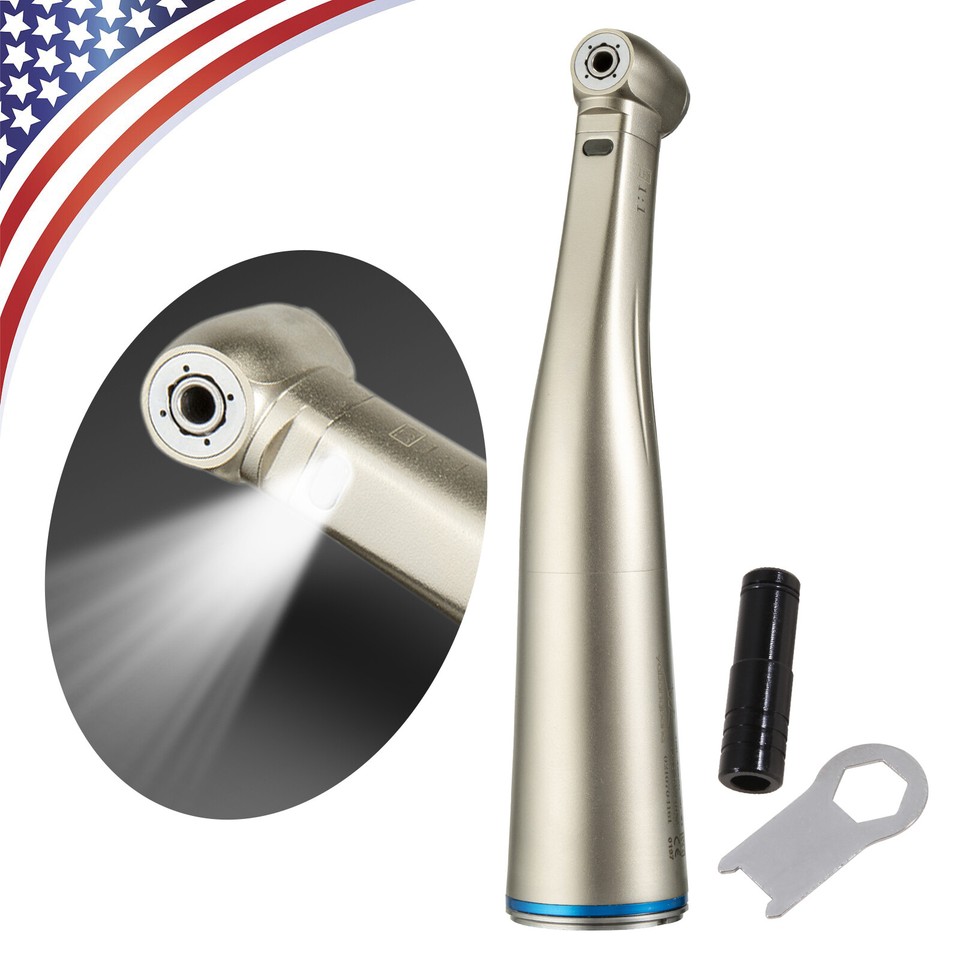 Dental 1:1/1:5 /20:1 Implant (LED) Low Speed Contra Angle Handpiece Fit ...