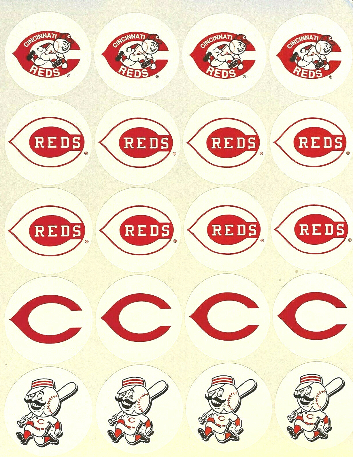 SET of 40- 2" Baseball ADHESIVE STICKERS | eBay