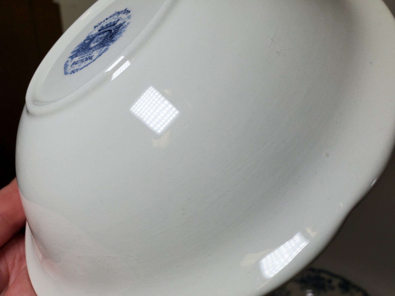 KENSINGTON England STAFFORDS Balmoral Blue Plates, Cups, Bowls SOLD BY ...