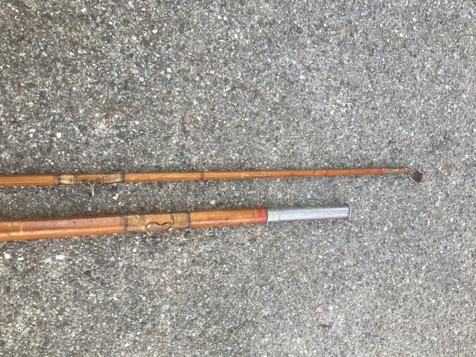 HORROCKS IBBOTSON Antique Vintage 8ft RIVER RUNNER 2 Piece BAMBOO ...