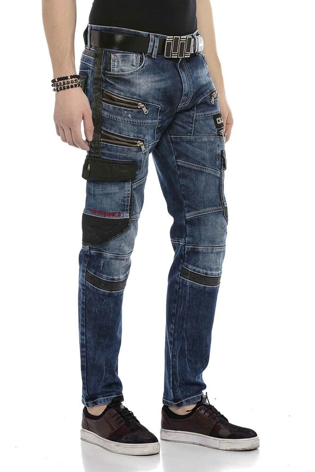 Cipo & Baxx ARGON Mens Jeans Denim Blue CD586 all Sizes | eBay