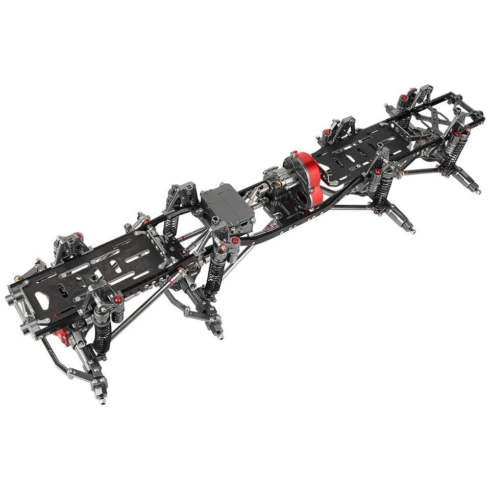 Metal Alloy Upgraded 8x8 RC Car Chassis Frame DIY for 1/10 RC Crawler ...