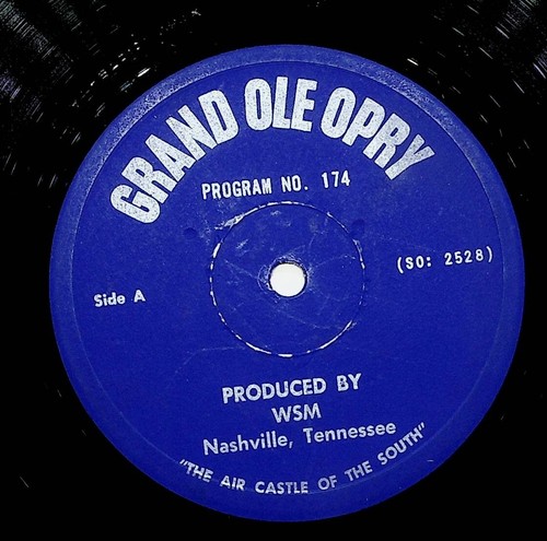 Grand Ole Opry Program No. 174 WSM Radio Ft. June Carter & More Vinyl ...