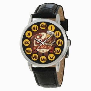 BEER DRINKER'S OFFICIAL LAGER WRIST WATCH, ALWAYS BEER 'O' CLOCK! BIERE ...