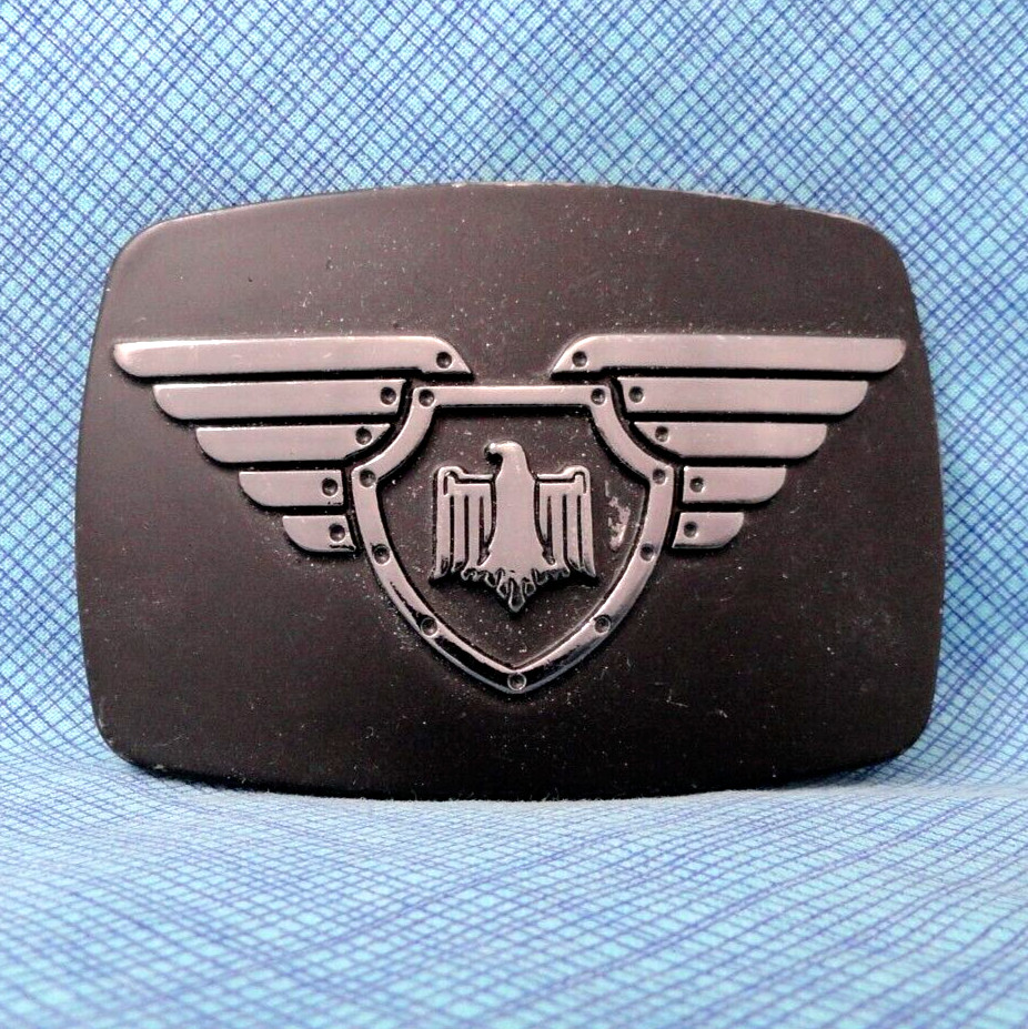 Winged Eagle Shield Belt Buckle Regal Crest Biker Cow… - Gem