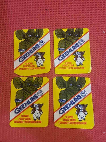 1984 TOPPS GREMLINS WAX PACK WRAPPERS Lot Of 4 | eBay
